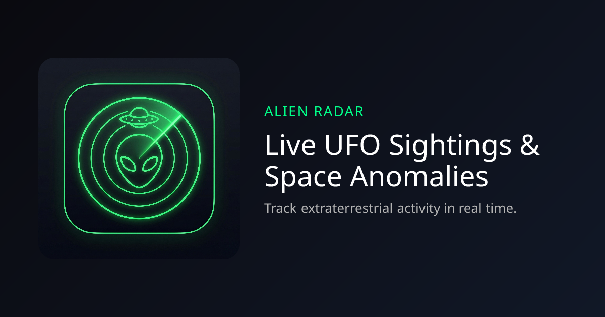 Alien Radar | UFO Sightings & Extraterrestrial Activity Map